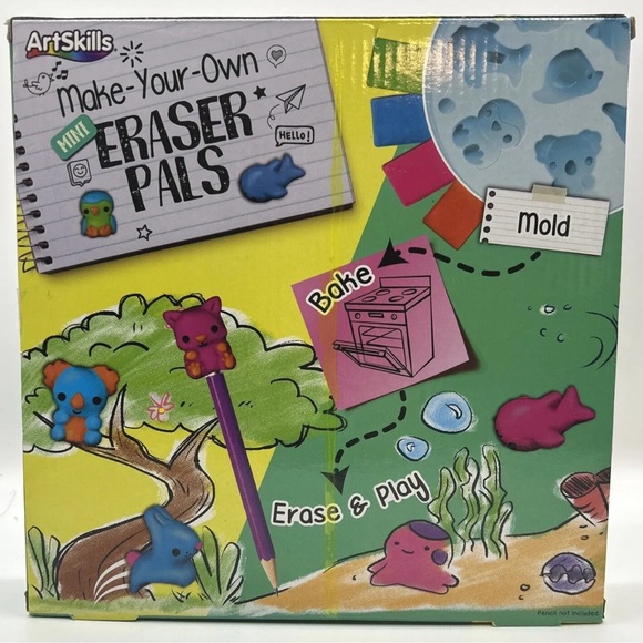 artskills | Toys | 42 Artskills Make Your Own Eraser Pals Craft Kit ...